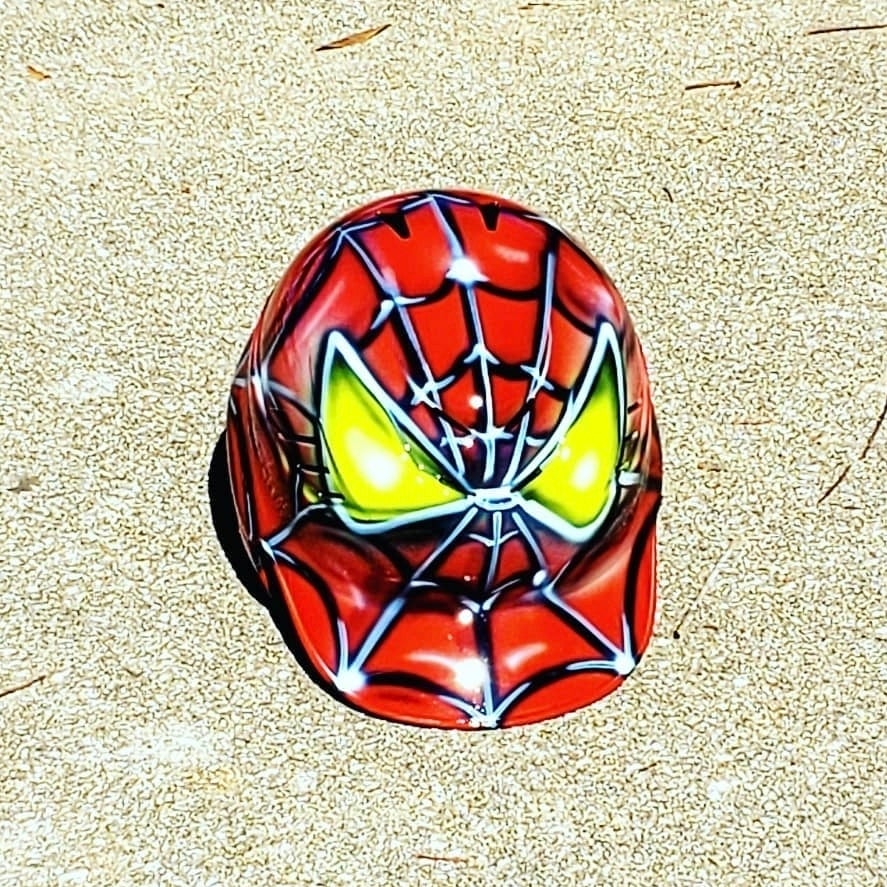 Spiderman- Webbed Airbrush Batting Helmet | ABC AIRBRUSH